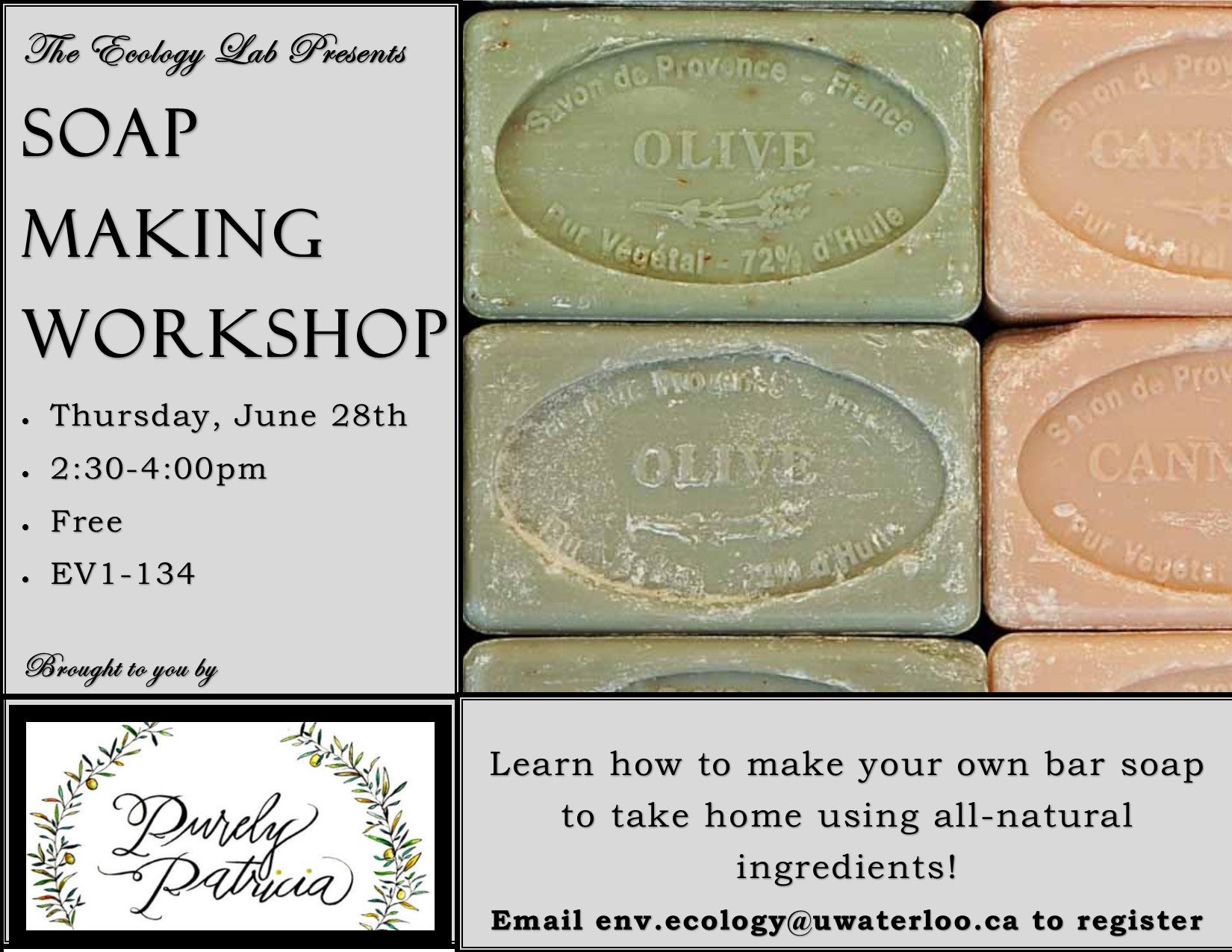 Soap Making Workshop | Ecology Lab | University of Waterloo