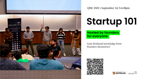 StartUp 101: Entrepreneurship 101 | Waterloo Events | University of ...