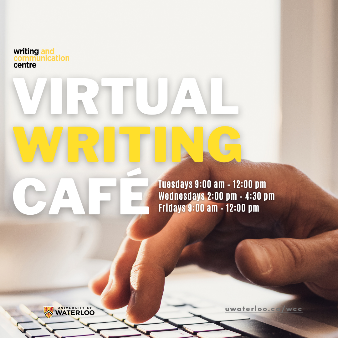 Virtual Writing Café | Waterloo Events | University of Waterloo