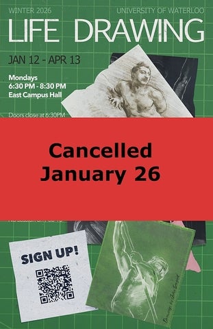 Life drawing cancelled | Fine Arts | University of Waterloo