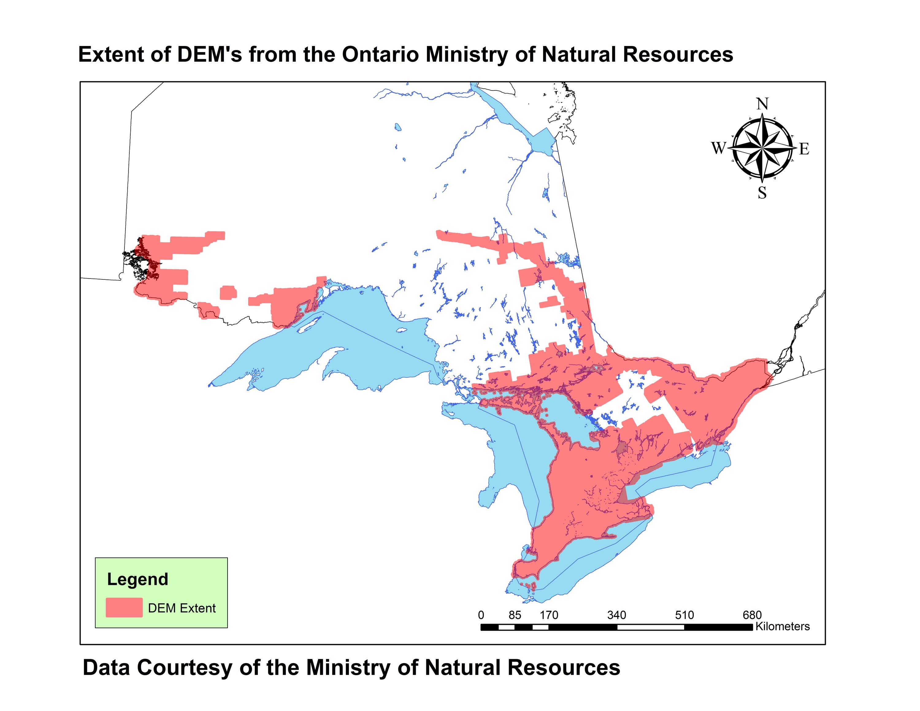 Ontario Ministry of Natural Resources (OMNR): Digital Elevation Model ...