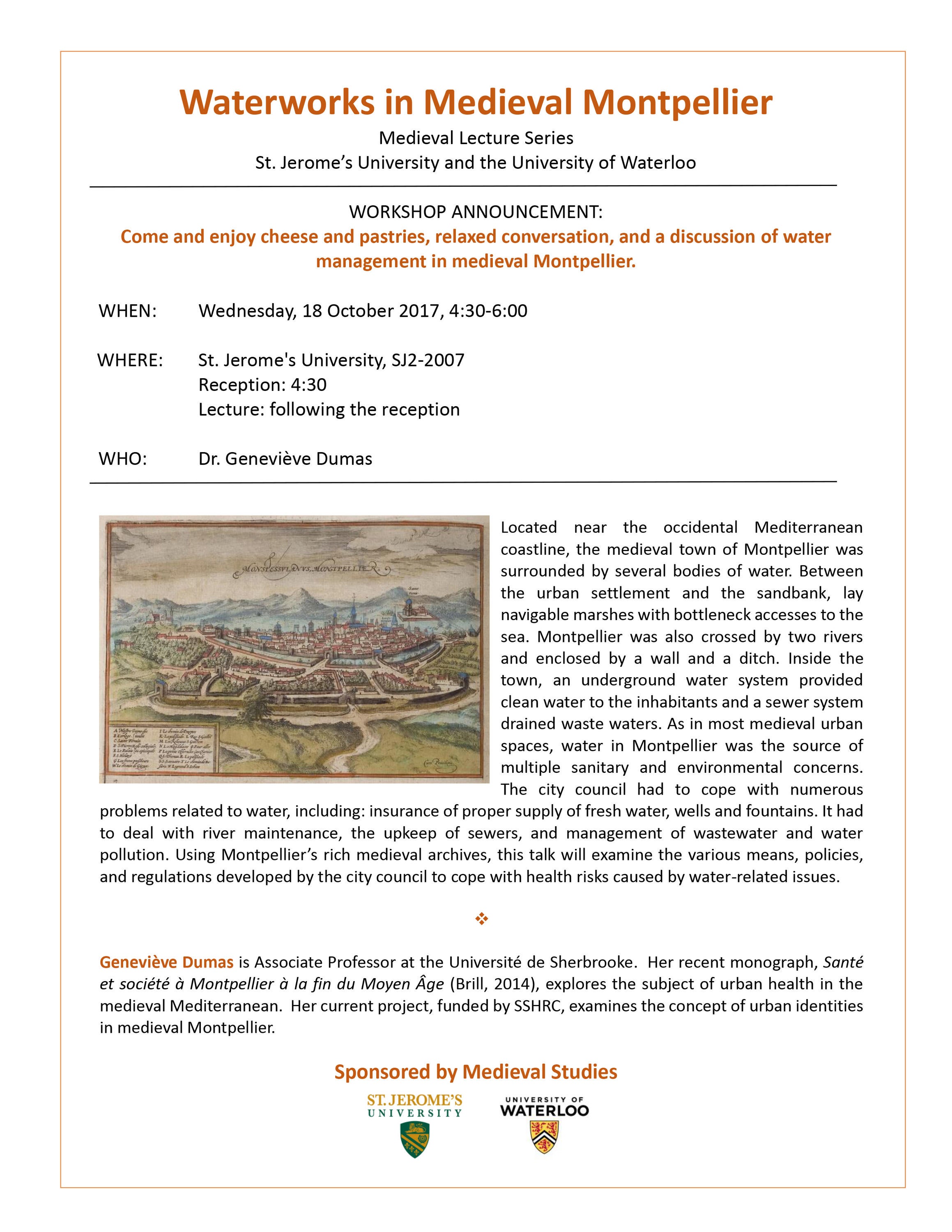 Medieval Lecture Series - Geneviève Dumas' "Waterworks in Medieval ...