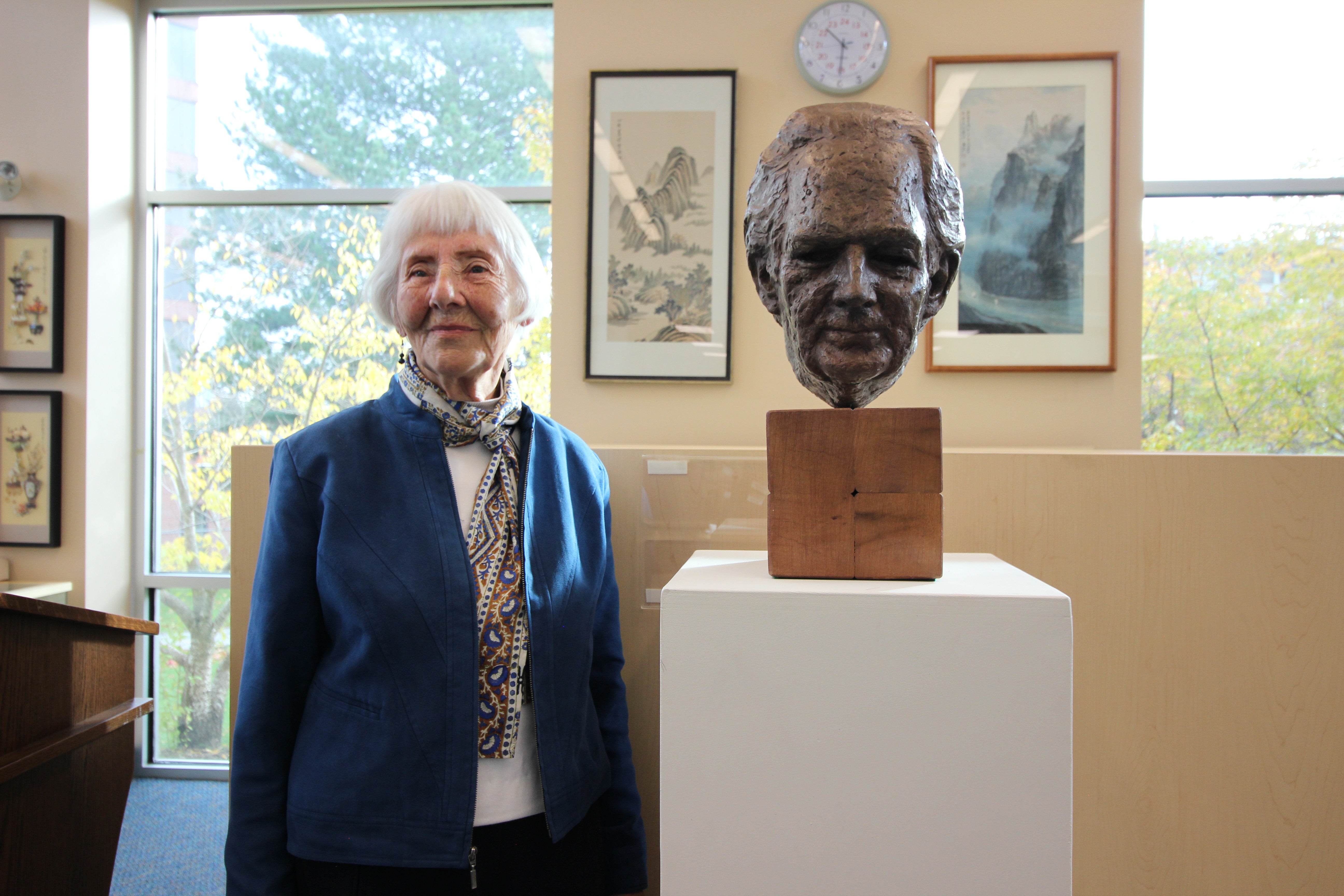 Northrop Frye Bust, created by artist Hanna Boos | Renison University ...